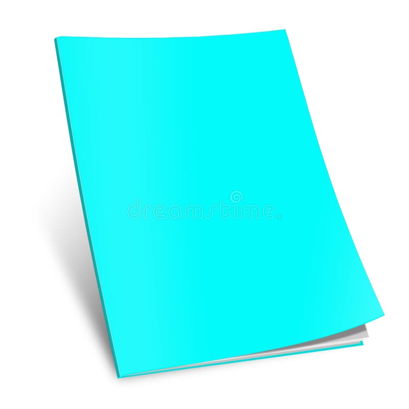 Cyan Magazine Blank Template for Presentation Layouts and Design Stock ...