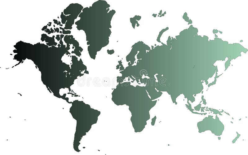 Vector world map stock vector. Illustration of america - 6719102