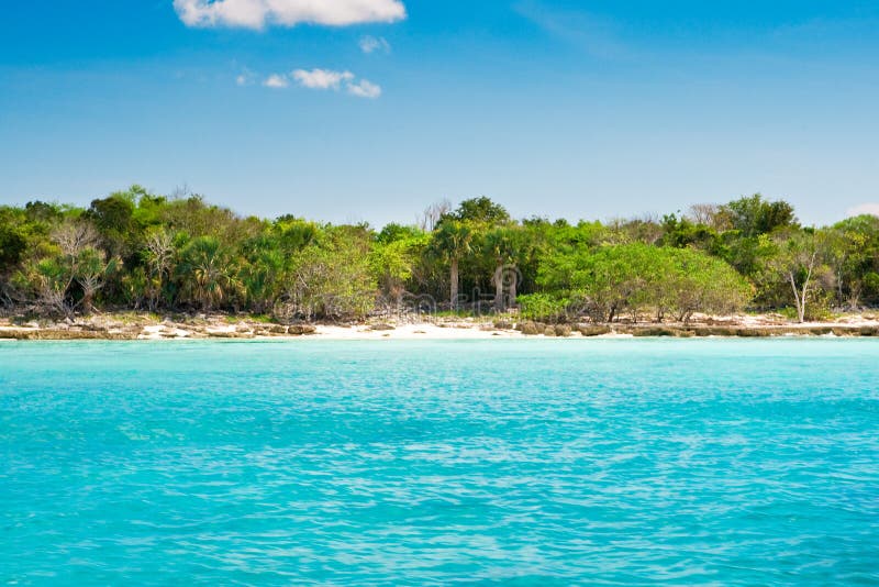Cyan Ocean Under Blue Sky with Clouds Stock Image - Image of travel ...