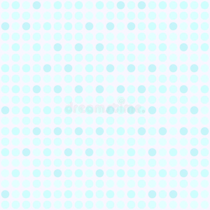 Cyan Polka Dot Pattern. Seamless Vector Background Stock Vector ...