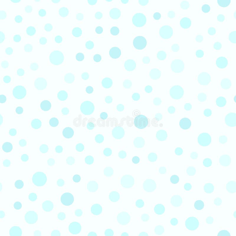 Cyan Polka Dot Pattern. Seamless Vector Background Stock Vector ...
