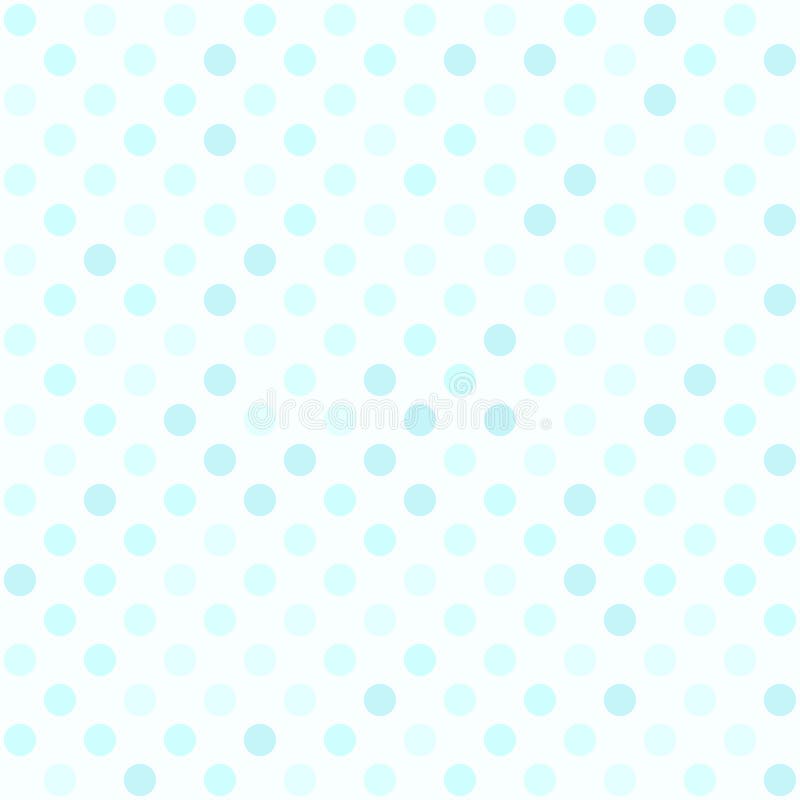 Cyan Polka Dot Pattern. Seamless Vector Background Stock Vector ...
