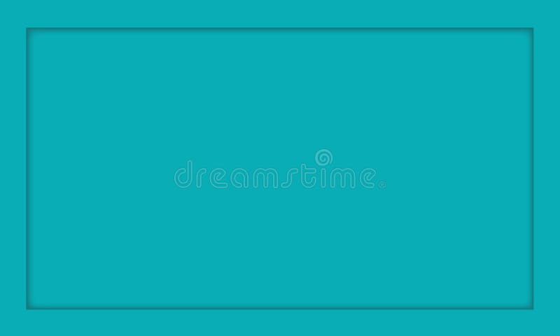 Cyan Rectangle with Soft Shadow Vector Stock Vector - Illustration of ...