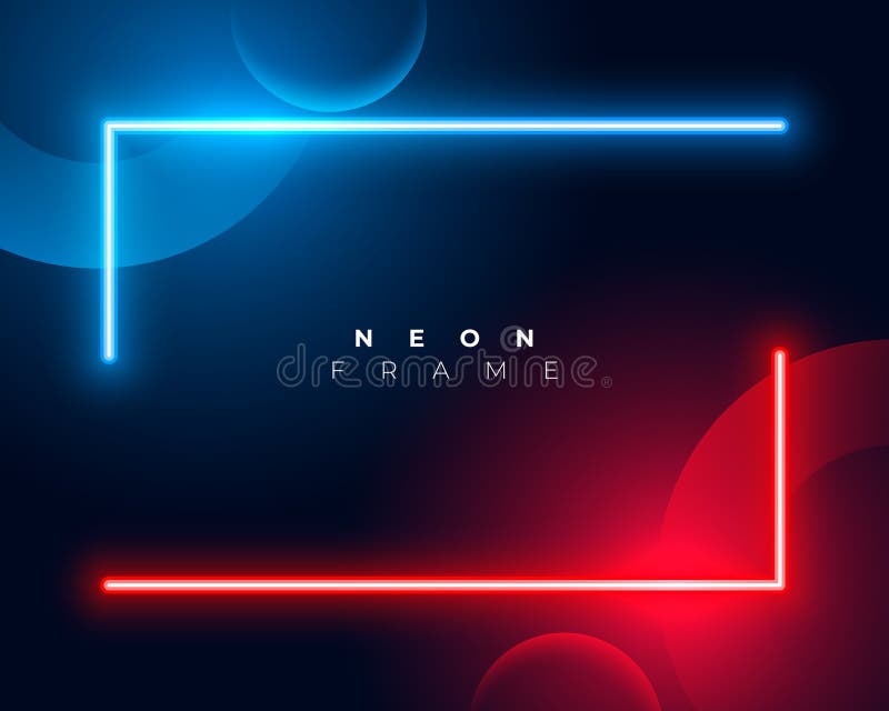 Cyan and Red Color Laser Beam Lines with Text Space Stock Illustration ...