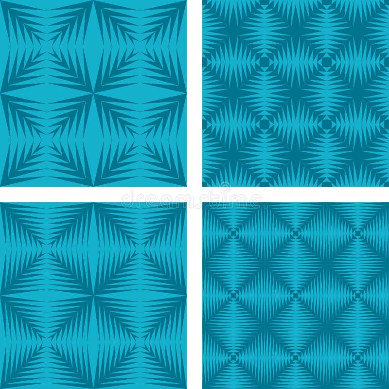 Cyan Seamless Background Set Stock Vector - Illustration of wallpaper ...