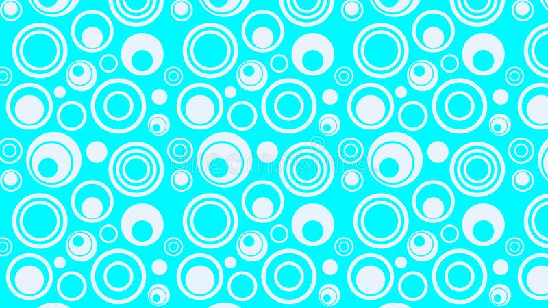 Cyan Seamless Geometric Circle Pattern Background Vector Graphic Stock ...