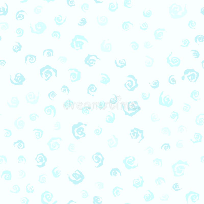 Cyan Spiral Pattern. Seamless Vector Stock Vector - Illustration of ...