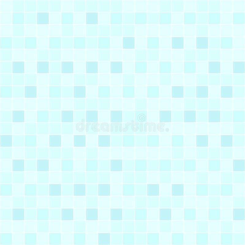 Cyan Square Pattern. Seamless Vector Stock Vector - Illustration of ...