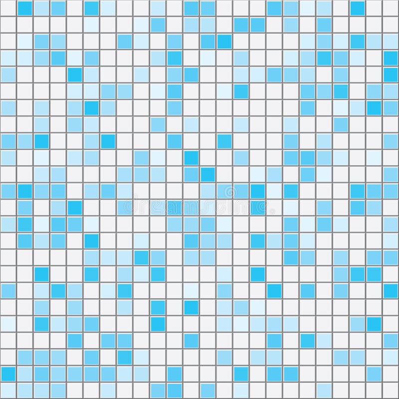 Cyan Square Tiles Seamless Vector Texture Stock Illustration ...