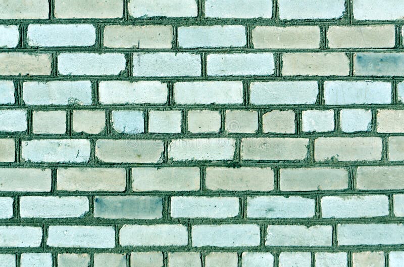 Cyan Brick Stylized Wall Texture. Stock Image - Image of grungy ...