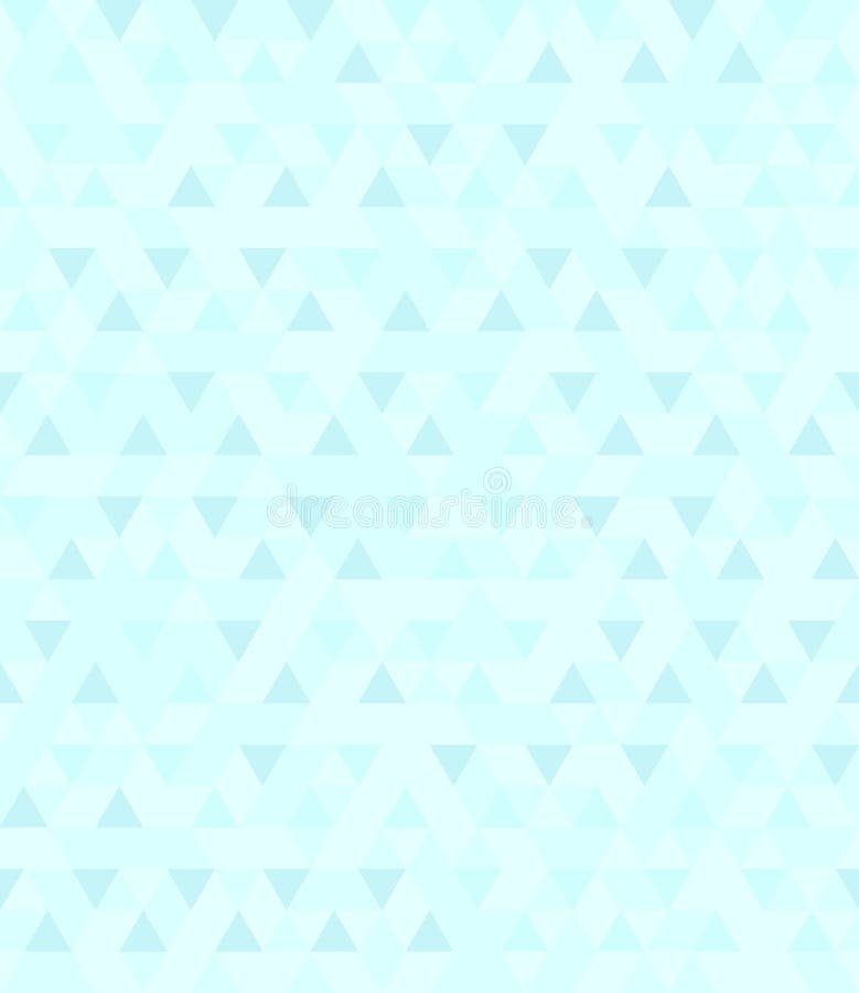 Cyan Triangle Pattern. Seamless Vector Stock Vector - Illustration of ...