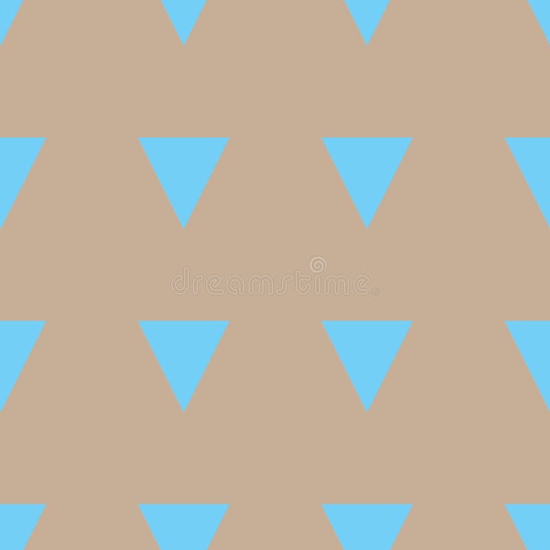 Vector Seamless Triangle Pattern. Geometric Abstract Texture. Cyan ...