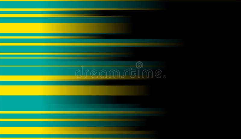 Cyan and Yellow Stripes Geometric Tech Abstract Background Stock Vector ...