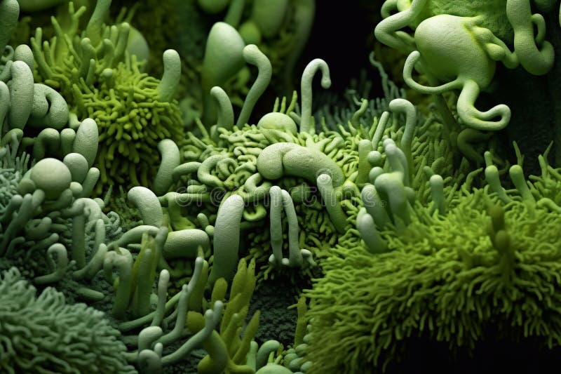 Cyanobacteria. Blue Green Algae. Stock Image - Image of organism ...