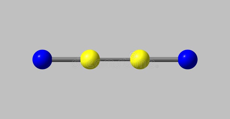 Cyanogen Molecular Structure Isolated on Grey Stock Illustration ...