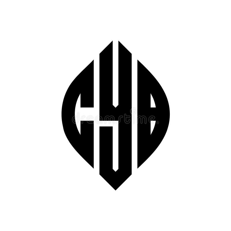 CYB Circle Letter Logo Design with Circle and Ellipse Shape. CYB ...