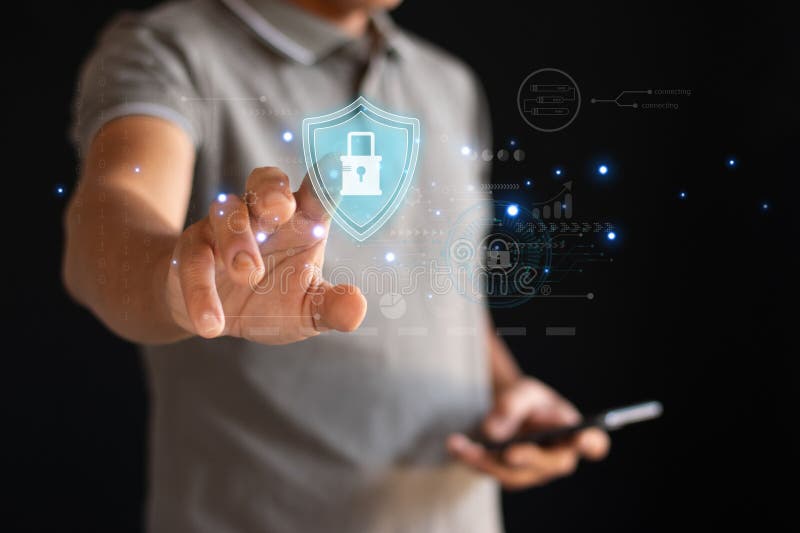 Cyber â€‹â€‹security and Privacy Concept To Protect Data. Internet ...