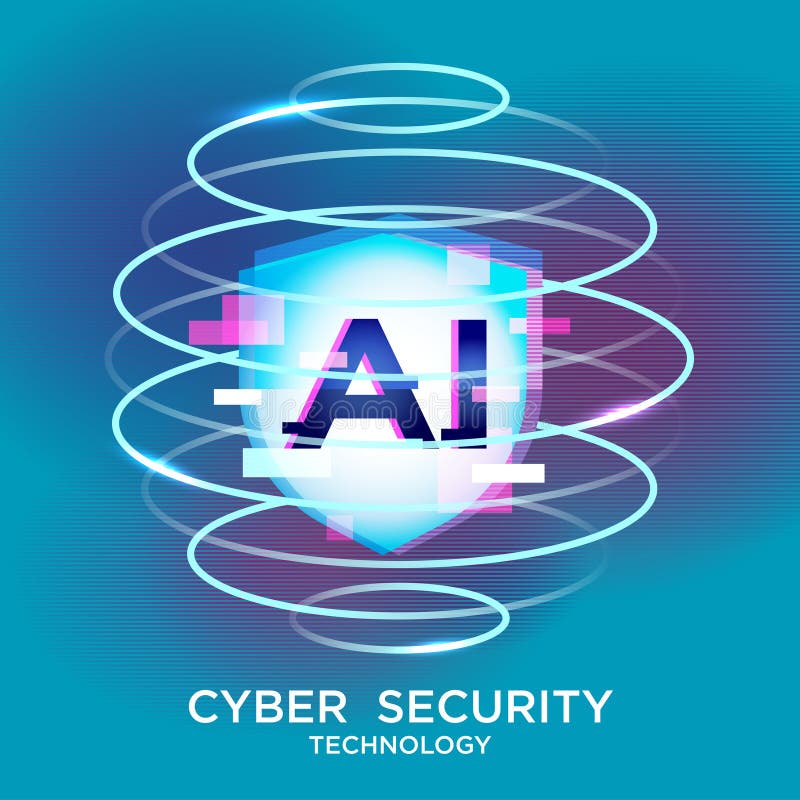Cyber Security System with Abstract Concept of AI Technology Stock ...
