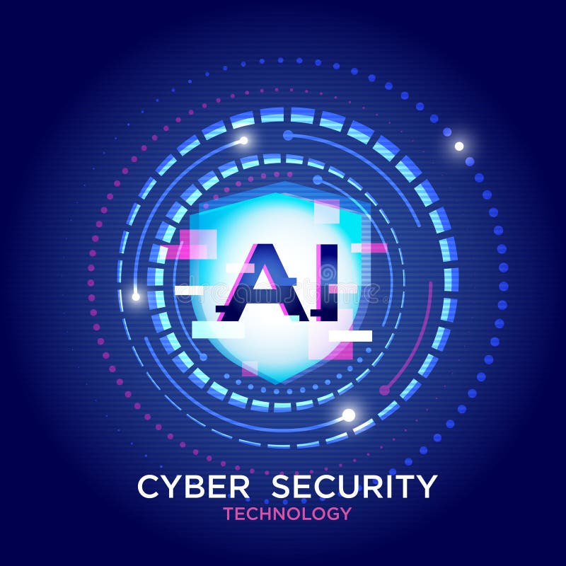 Cyber Security System with Abstract Concept of AI Technology Stock ...