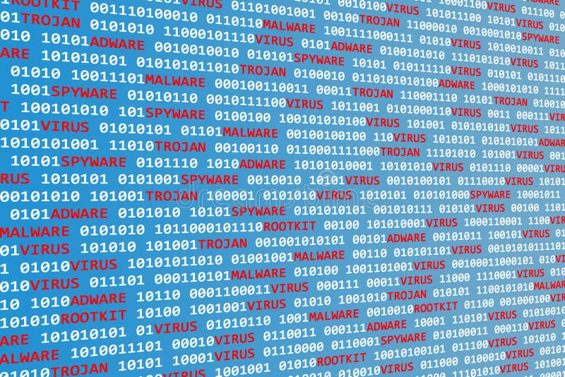 Background Virus Malware Trojan Security Stock Illustration ...