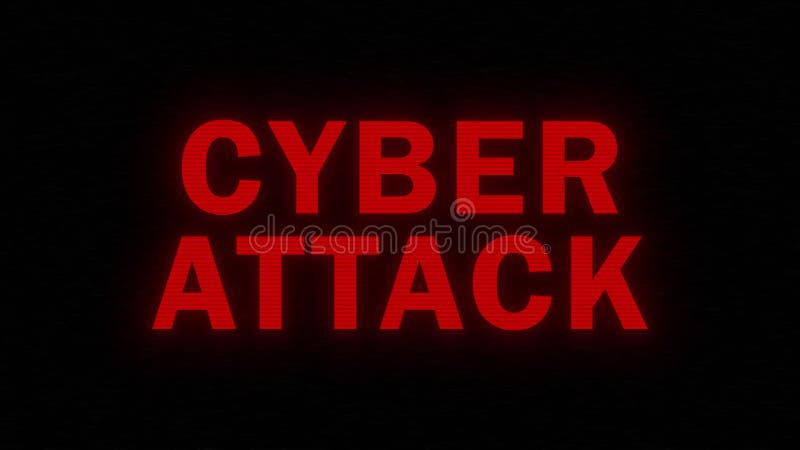 CYBER ATTACK Glitch Animation for Digital Ads Stock Footage - Video of ...