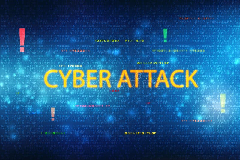 Cyber Attack Background, Cyber Technology Background Stock Foto - Image ...