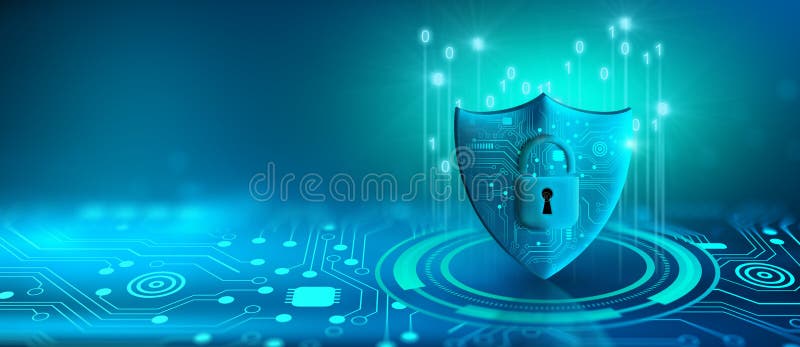 Cyber Attack Block, Cyber Data, and Information Privacy Concept. 3D ...