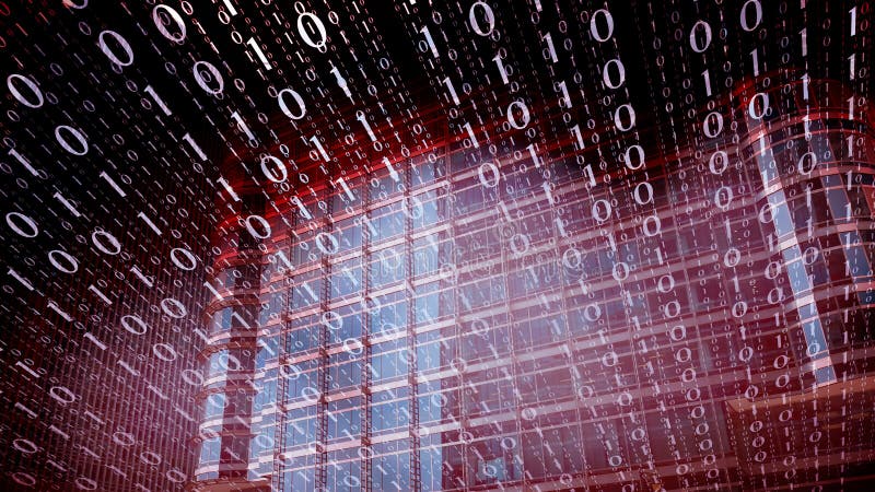 Ai cyber warfare metaphor stock illustration. Illustration of privacy ...