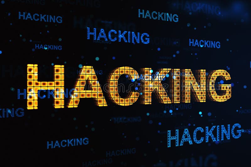 Cyber Attack and Hacking Concept with Perspective View on Digital ...