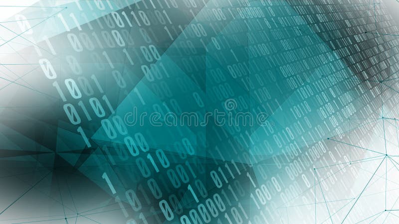 Neural Networks Use Artificial Intelligence, One Zero Binary Code Stock Illustration ...