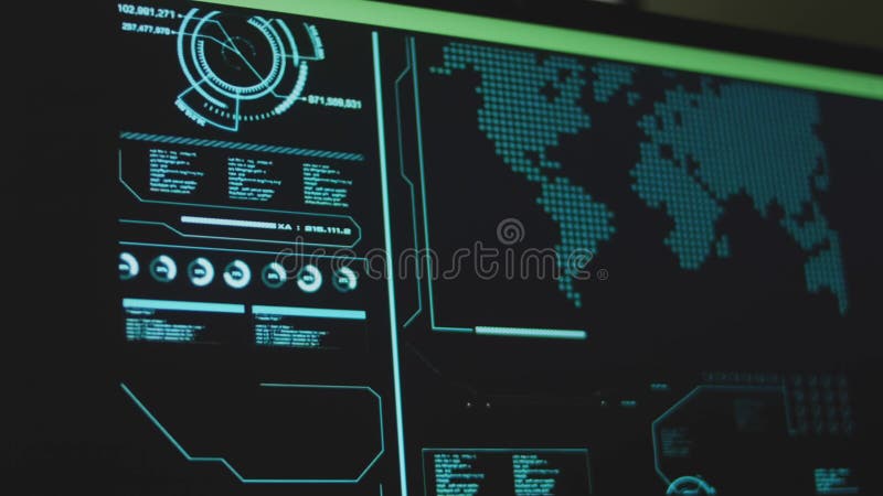 Cyber Attack in Process with Hacker Using Computer. . Close-up of ...
