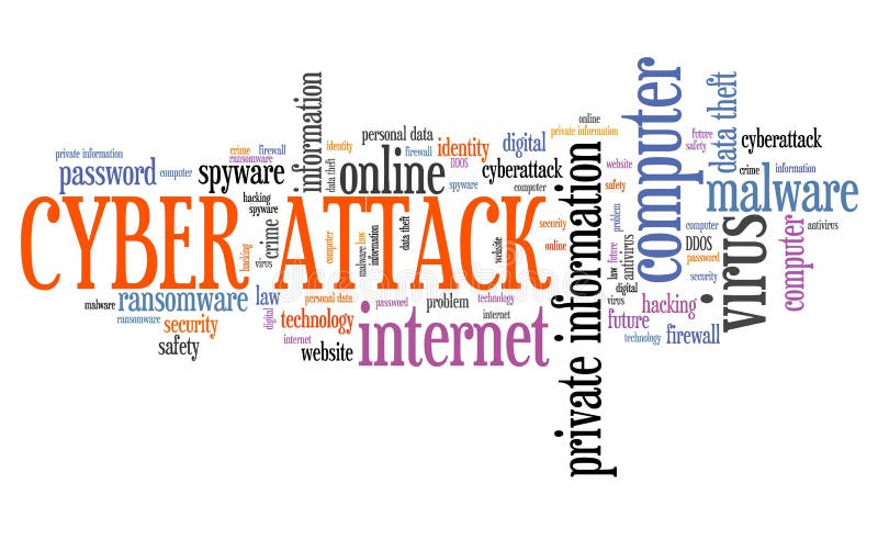 Cyber Attack Words Stock Illustration Illustration Of Business 131144864
