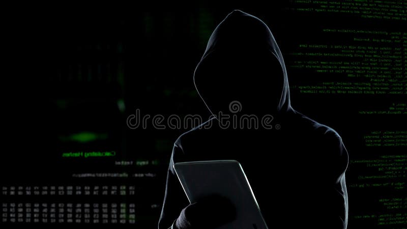 Cybercrime Concept with Hooded Hacker Typing Computer Keyboard Stock ... Cybercrime Concept with Hooded Hacker Typing Computer Keyboard Stock ...