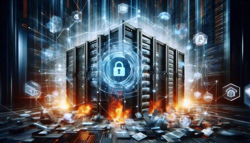 Broken Firewalls Stock Illustrations – 13 Broken Firewalls Stock ...