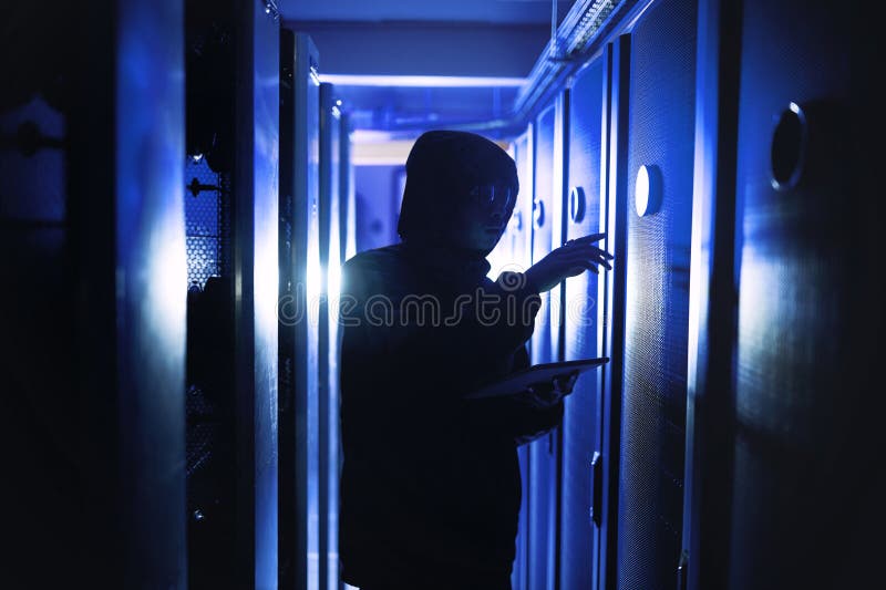 Cyber Attacks Can really Sneak Up on You. a Hacker Using a Digital ...