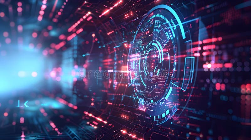 Cyber Background Modern Technology with Many Electronic Elements and ...