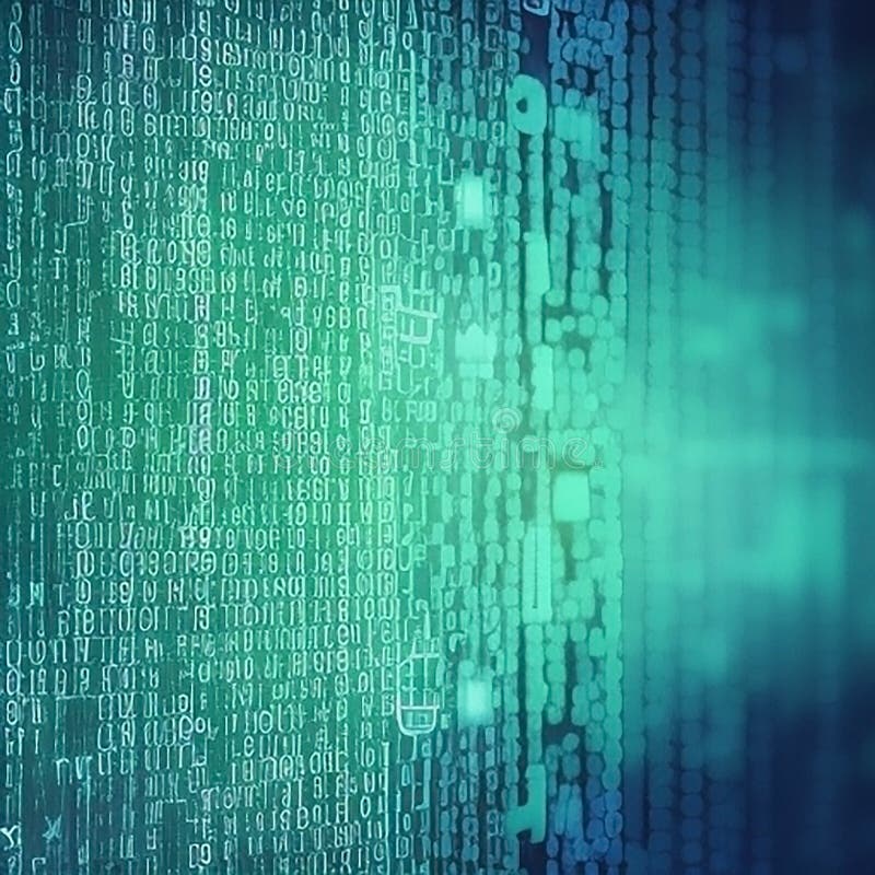 Cyber Big Data. Circuit Board. Technology Background Stock Illustration ...