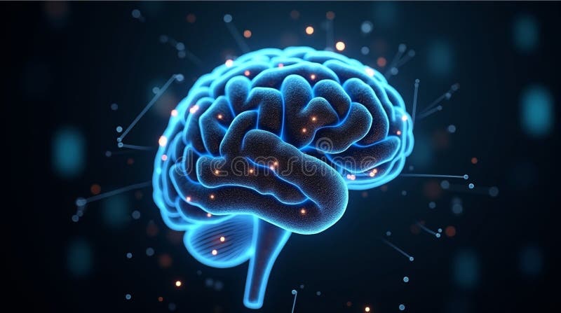 Cyber Brainwave Flow stock image. Image of evolution - 379555923