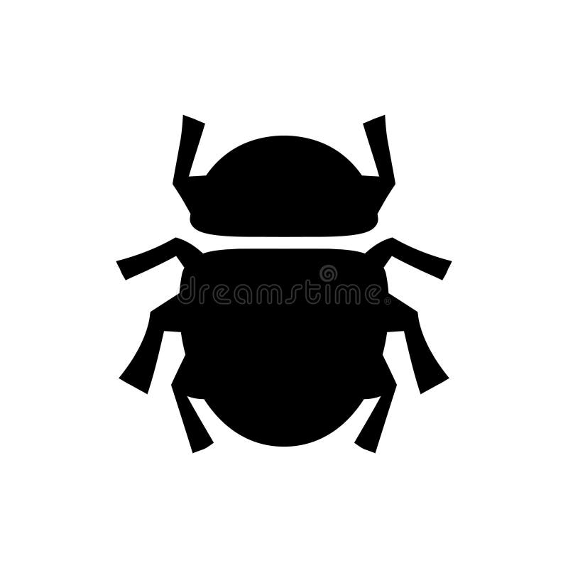 Cyber bug icon stock vector. Illustration of computer - 303390424