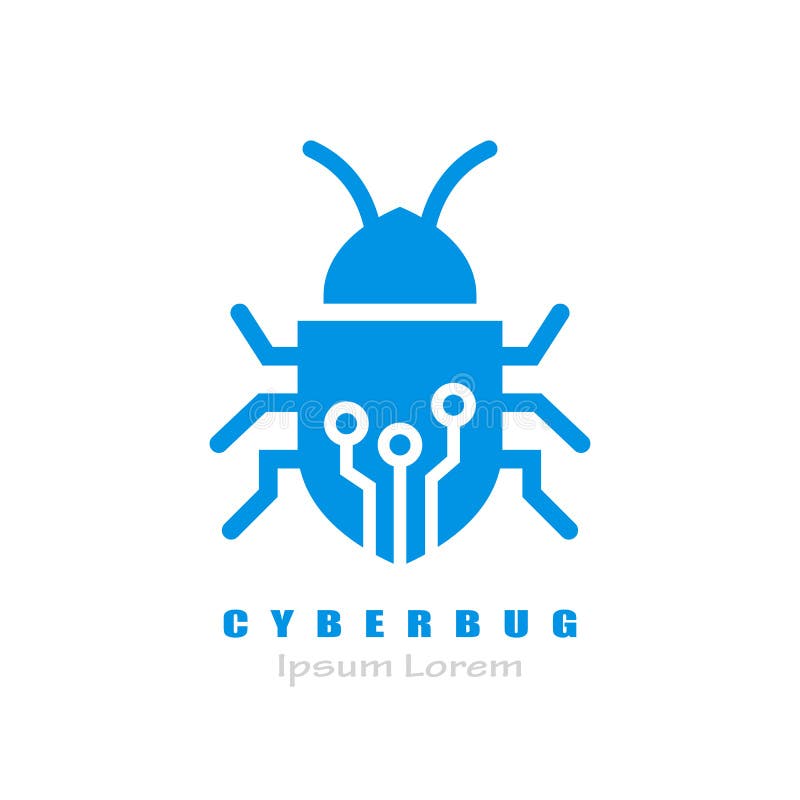 Cyber bug vector logo stock vector. Illustration of error - 158784897