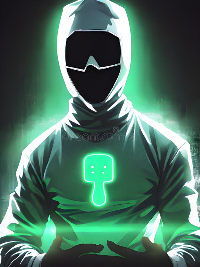 Cyber Business Concept with Hacker, Ai Generated Stock Illustration ...