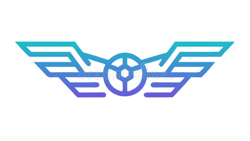 Cyber Compass Winged Logo, Navigation Digital Direction, Vector Design ...