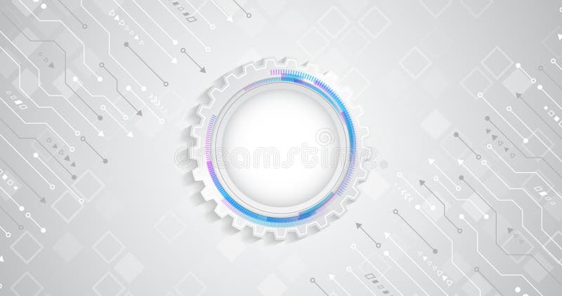 Cyber Connection on the White Background. Hi-tech Communication Design ...