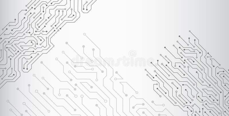 Cyber Connection on the White Background. Hi-tech Communication Design ...