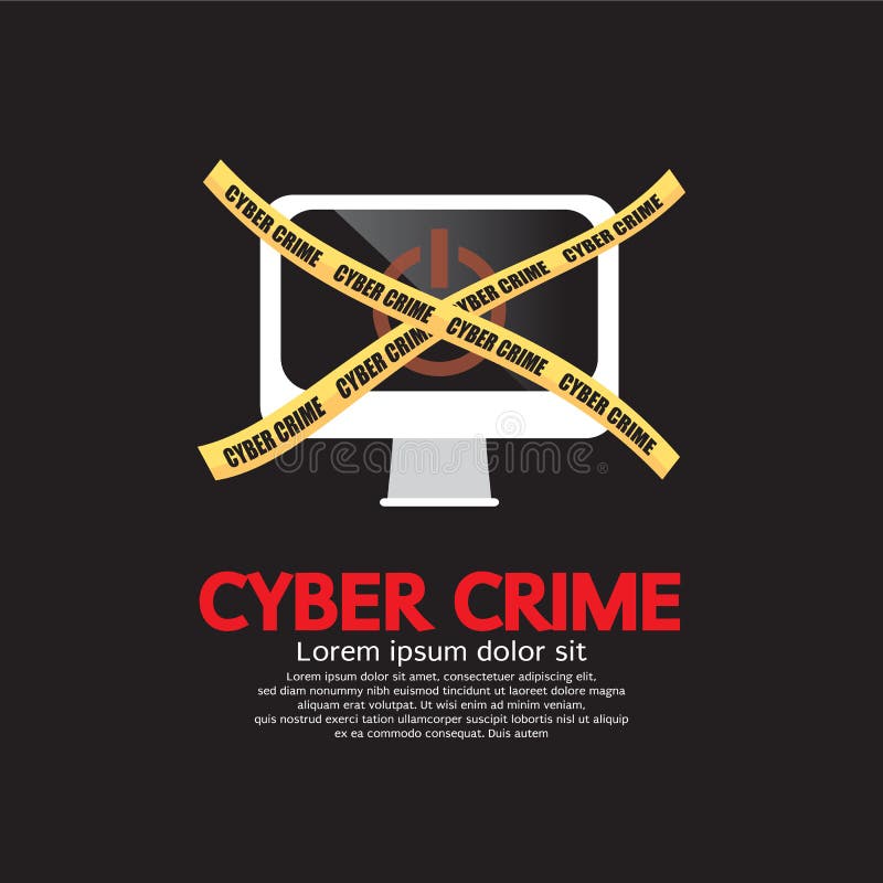 Cyber Crime Infographics stock vector. Illustration of isolated - 78985858