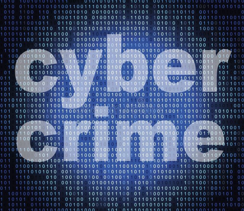Cyber Crime Means World Wide Web and Criminal Stock Illustration ...