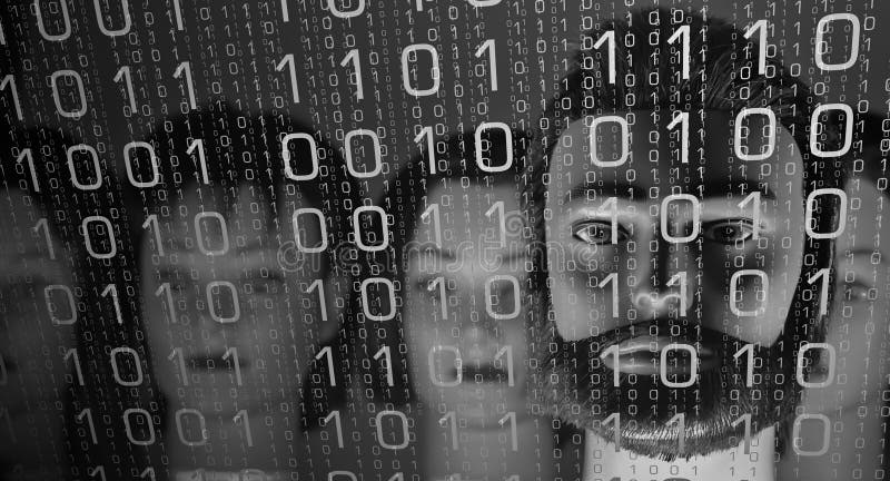 Cyber Crime In Secure Network Binary Code Stock Image Image Of Hacker Robots 88031961