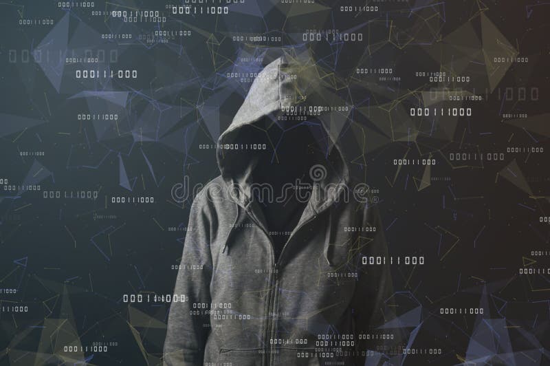 Cyber Criminal, Anonymous Computer Hacker, Concept for Network Security ...