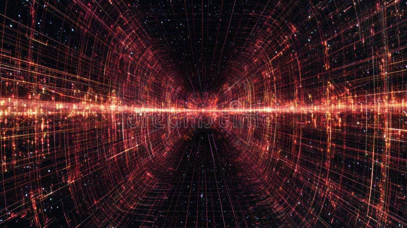 Cyber Data Pattern Background, Abstract Network Surface in Digital ...