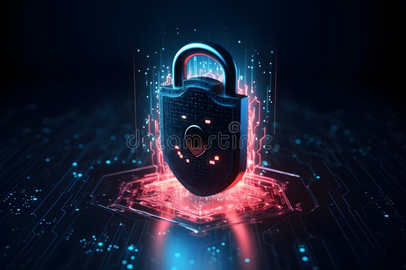 Cyber Data Protection and Technology. Technology Concept Security ...